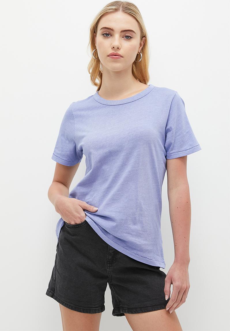 The 91 Classic Organic Tee Washed Frosted Blue Cotton On T Shirts