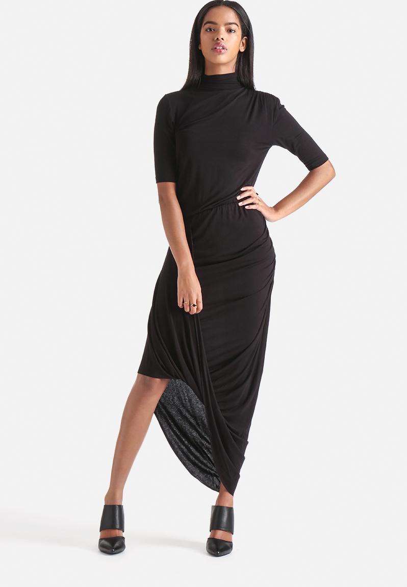 Drape Campaign Dress - Black Selected Femme Occasion | Superbalist.com