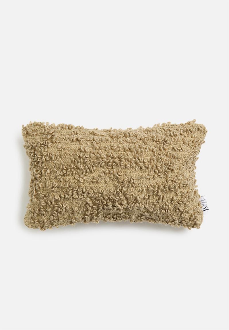 Kiri boucle cushion cover - biscuit