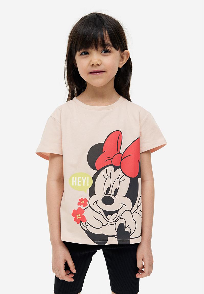 Printed T-shirt - powder pink minnie mouse - 1036269019