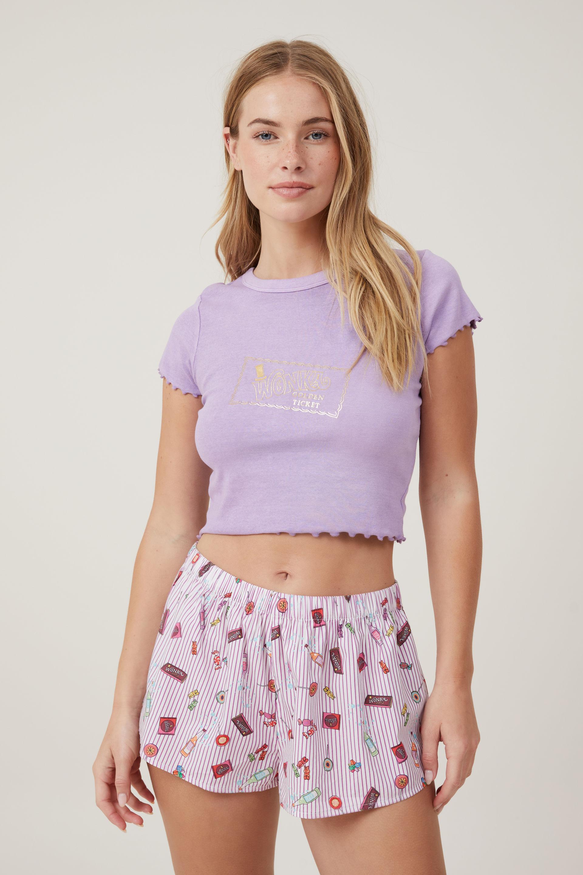 Rib Baby Sleep Tee - Lcn Wb / Willy Wonka Golden Ticket