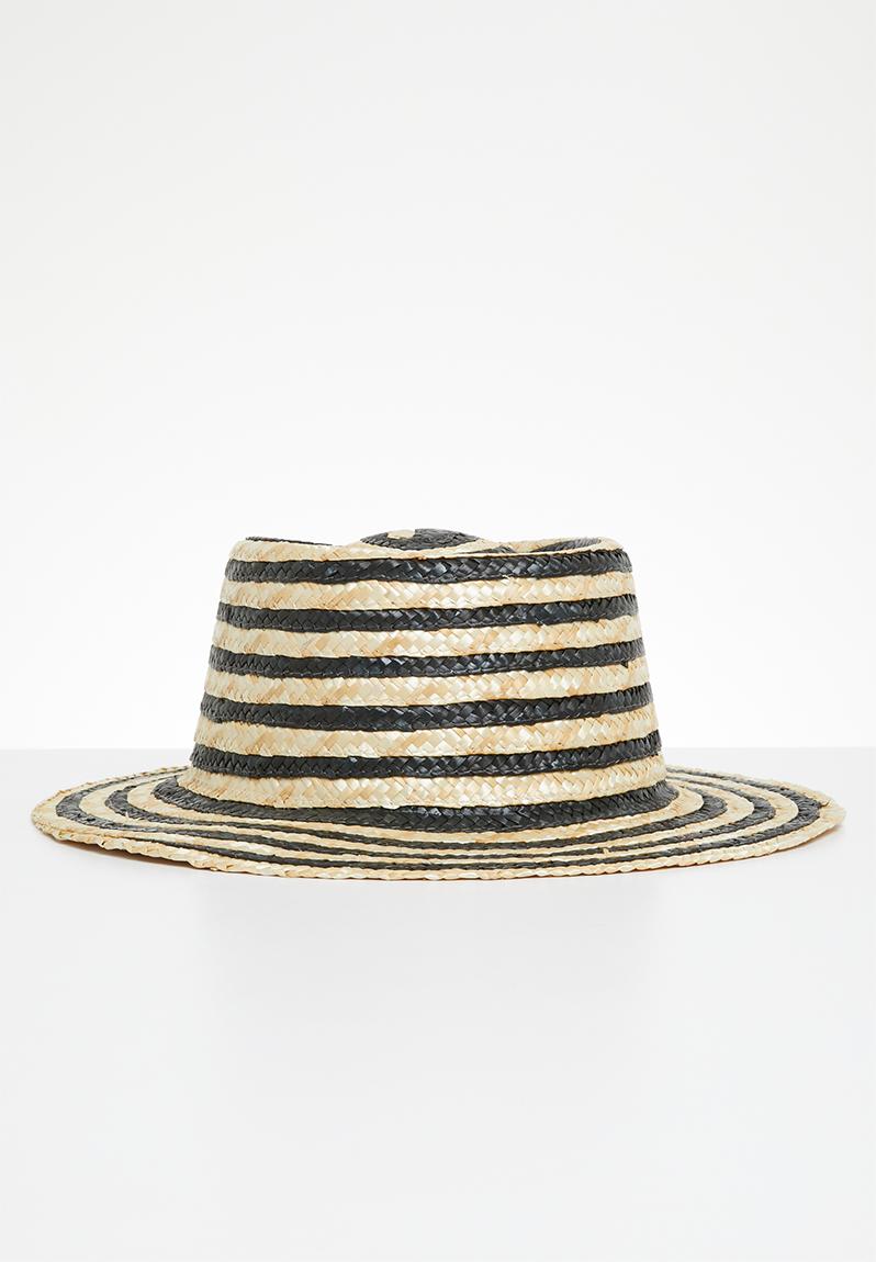 Sasha sun hat-natural/black