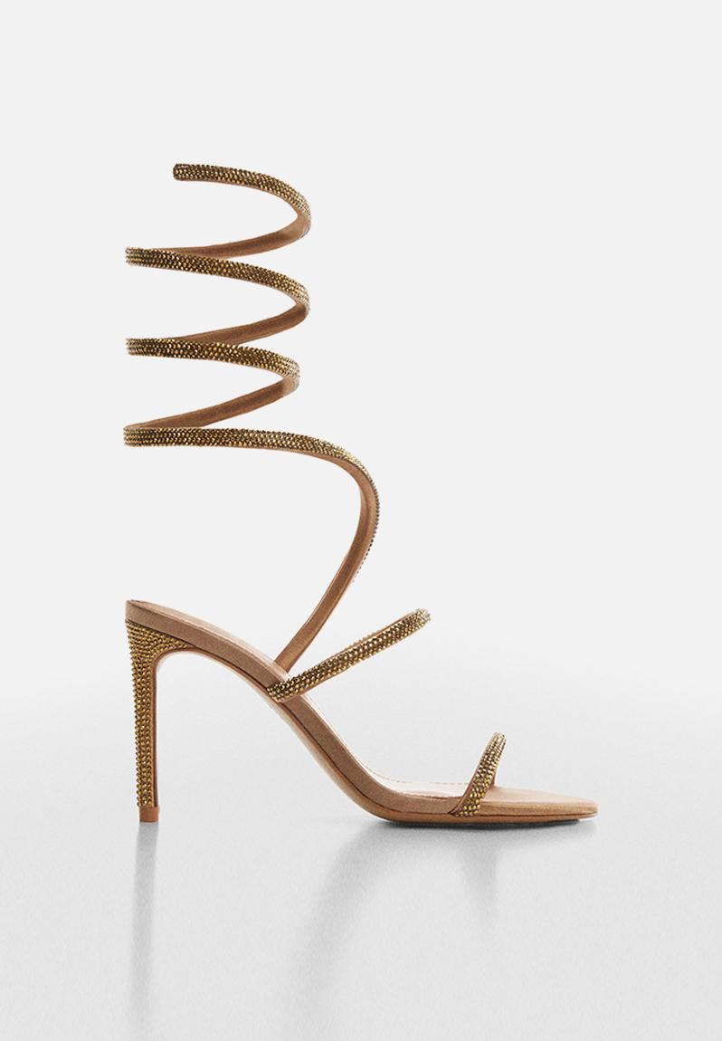 Mahaloa spiral strap stiletto - copper