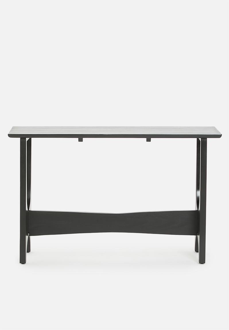 Scoop console table - black