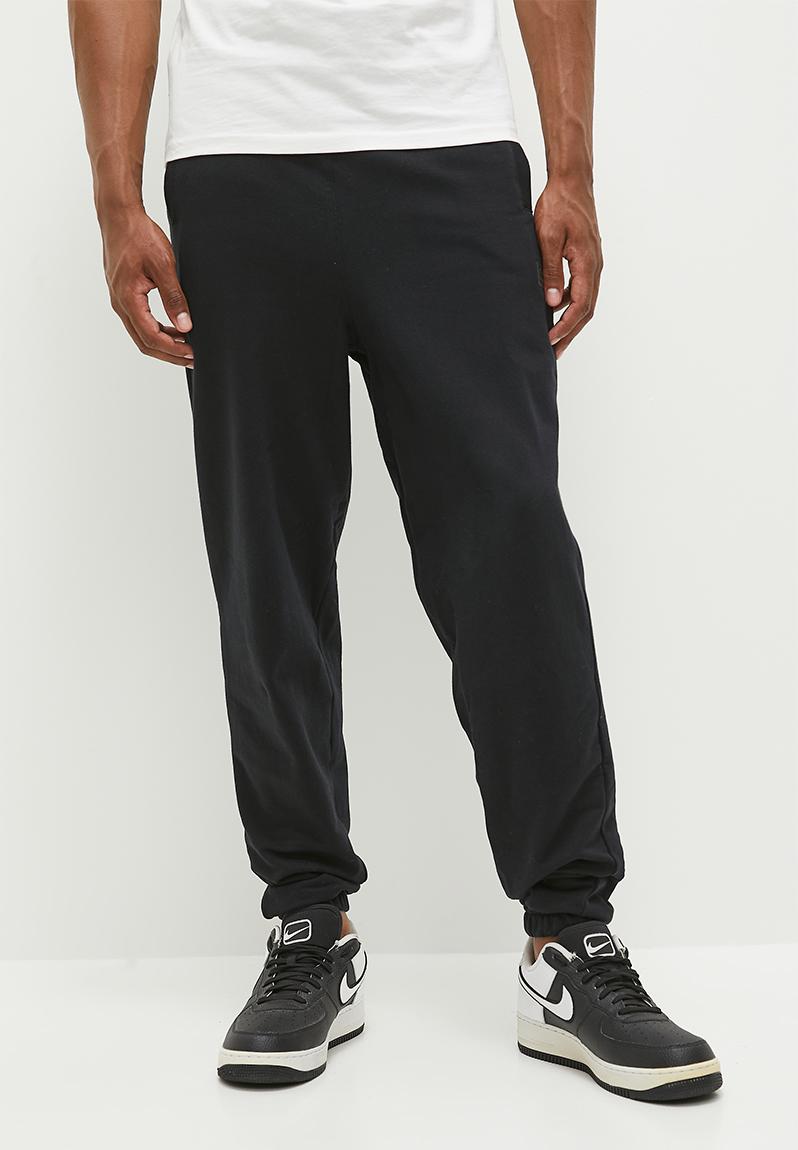 1UP Loose Fit Logo Elasticated Sweat Pant- Black STYLE REPUBLIC Pants ...