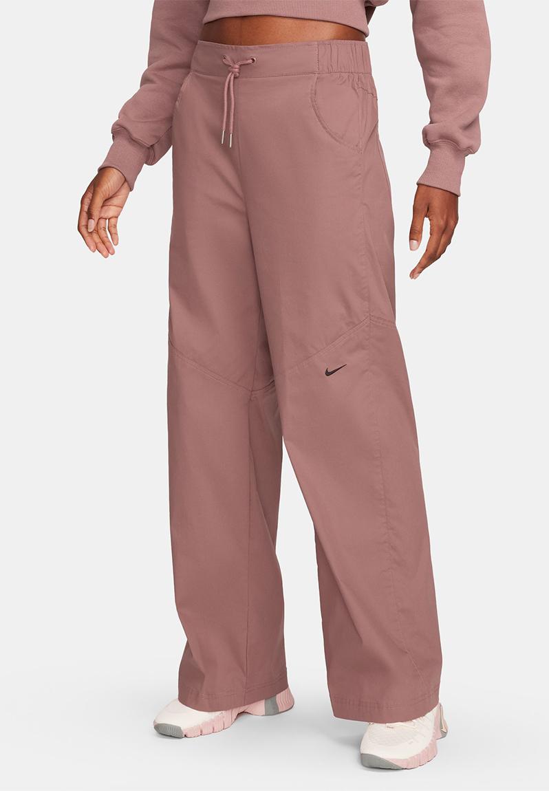 W Nsw Essntl Wvn Hr Oh Pant Smokey Mauve Black Nike Bottoms