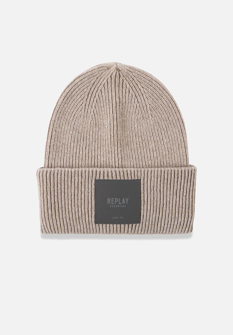 Beanie in cashmere - sand