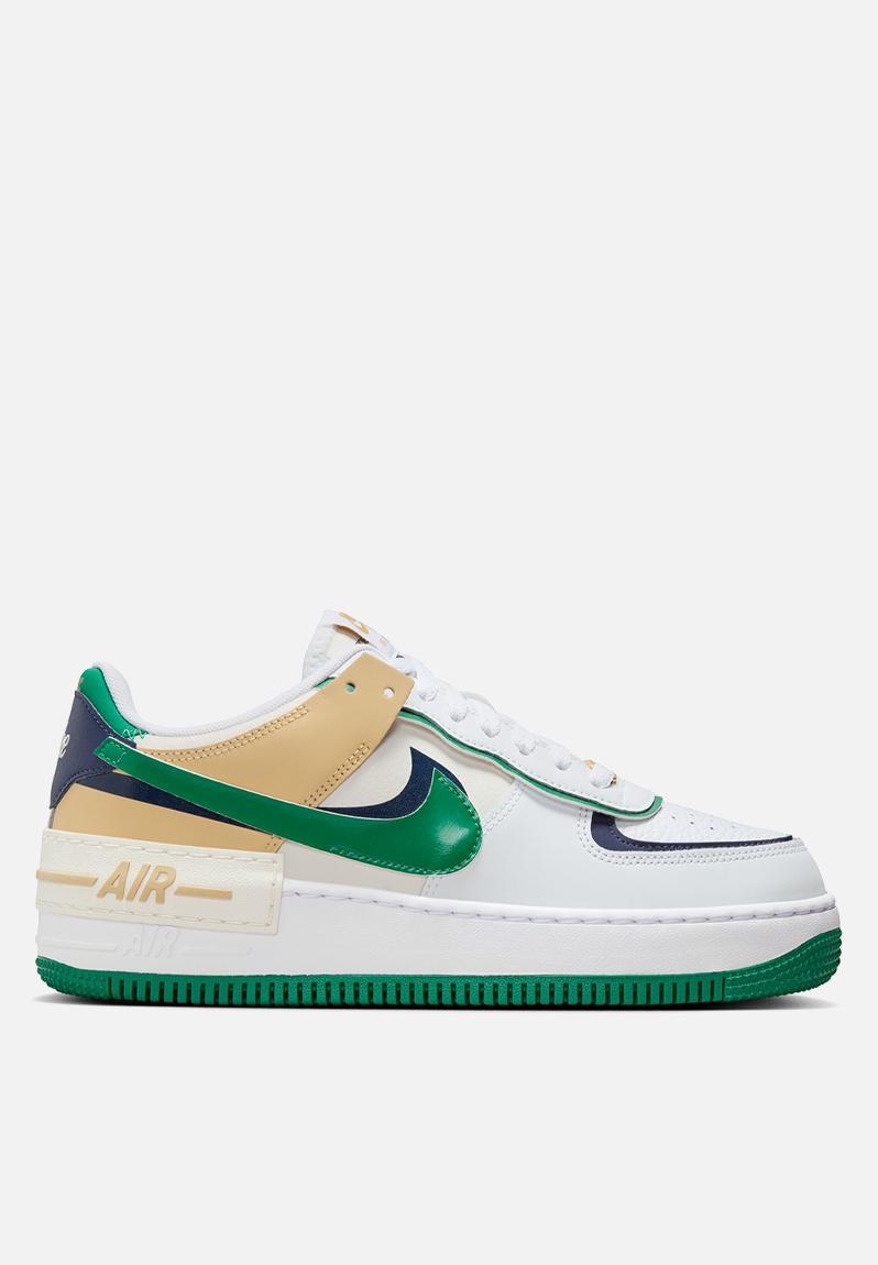Nike air force 1 shadow - dz1847-102 - white/midnight navy-malachite-s