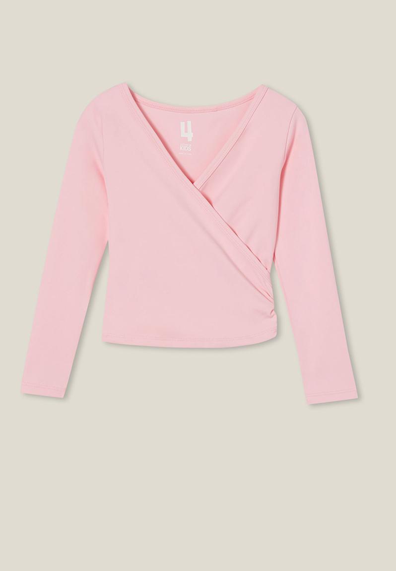 Scarlett long sleeve wrap top - blush pink Cotton On Tops | Superbalist.com