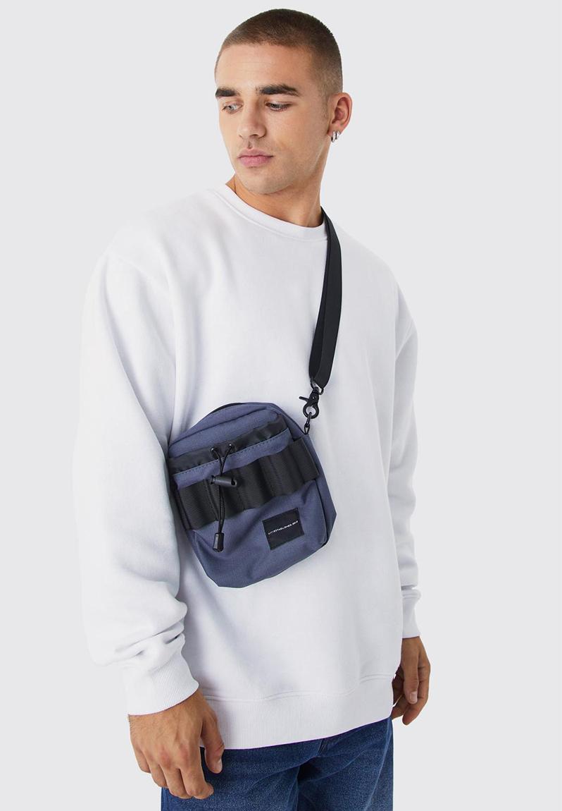 Cross body utility bag - blue