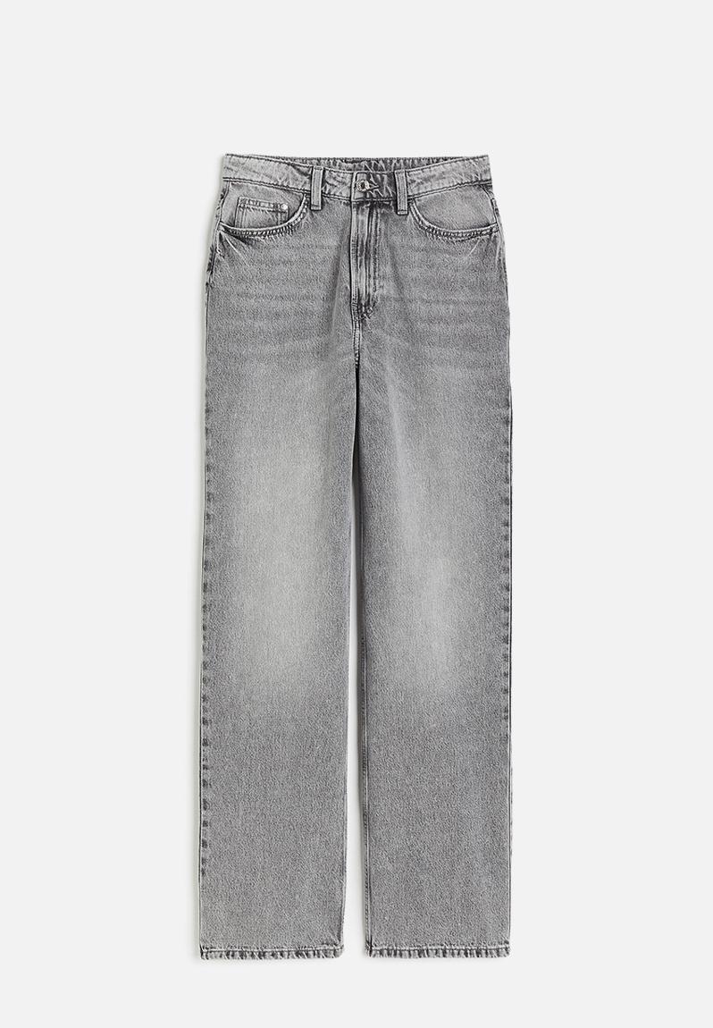 Curvy fit wide ultra high jeans - grey - 1084436016