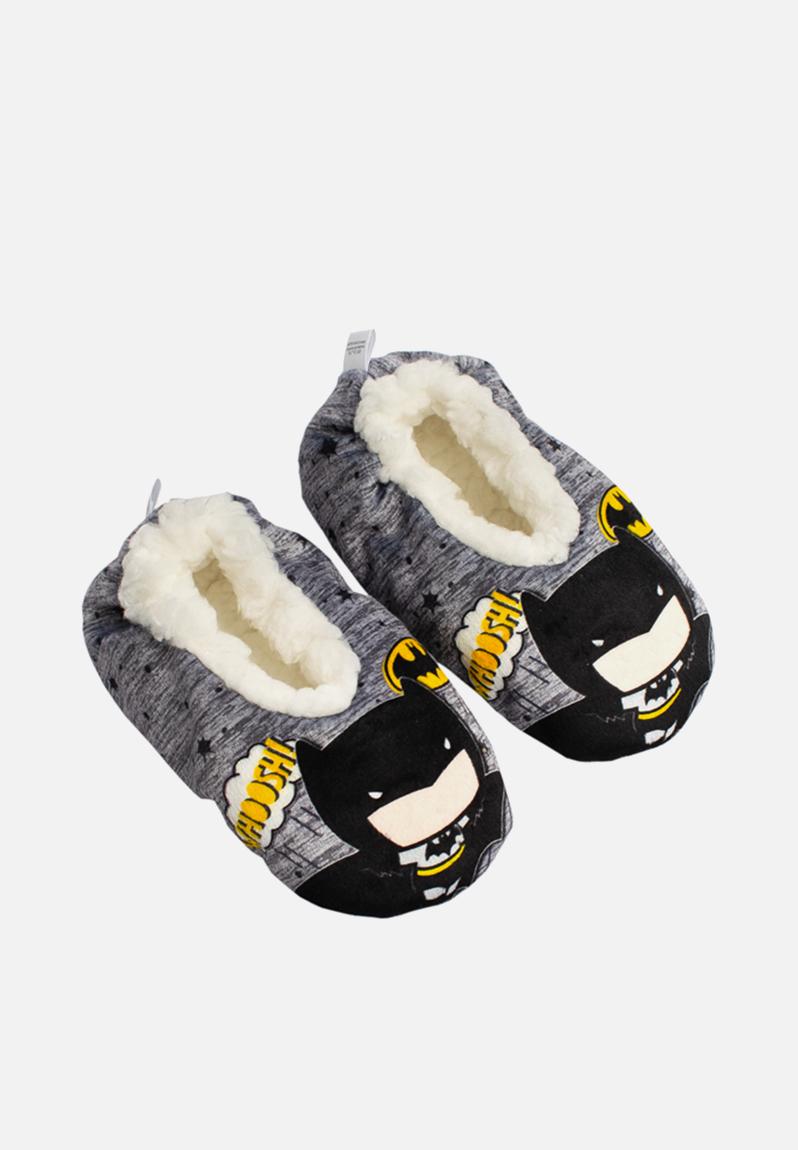 Batman infant sherpa slipper - grey