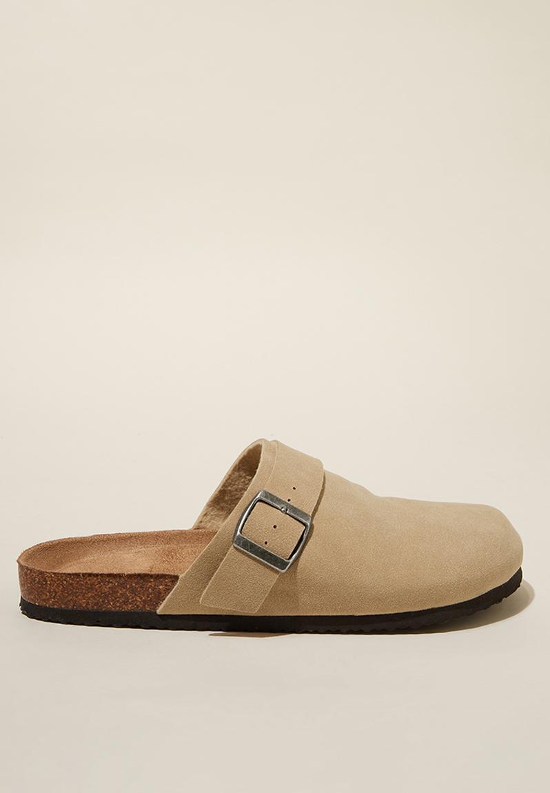 Rex buckle mule - sand micro