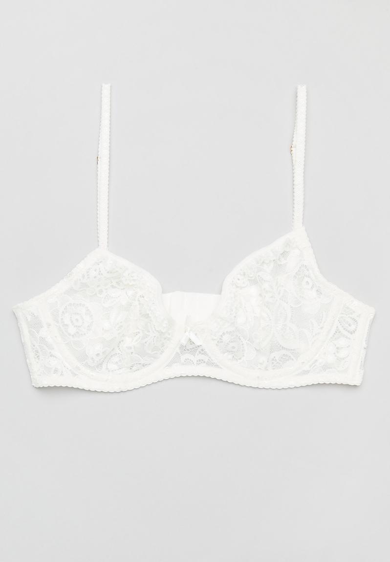 Butterfly Lace Underwire Bra - Cream Cotton On Bras | Superbalist.com