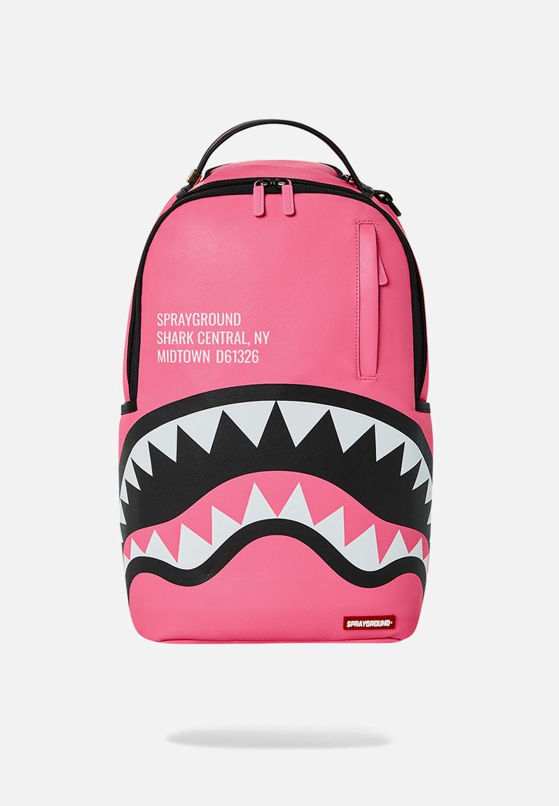 Shark central backpack-pink