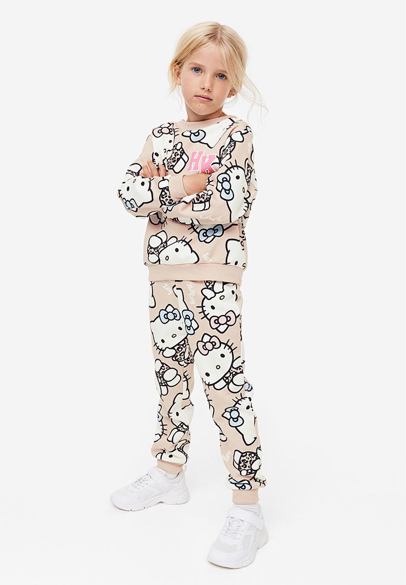 Printed joggers - beige/hello kitty - 1172268003