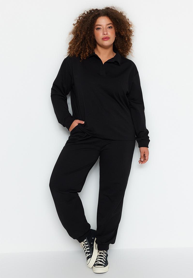 Plus Tracksuit Set- Black Trendyol Tops | Superbalist.com