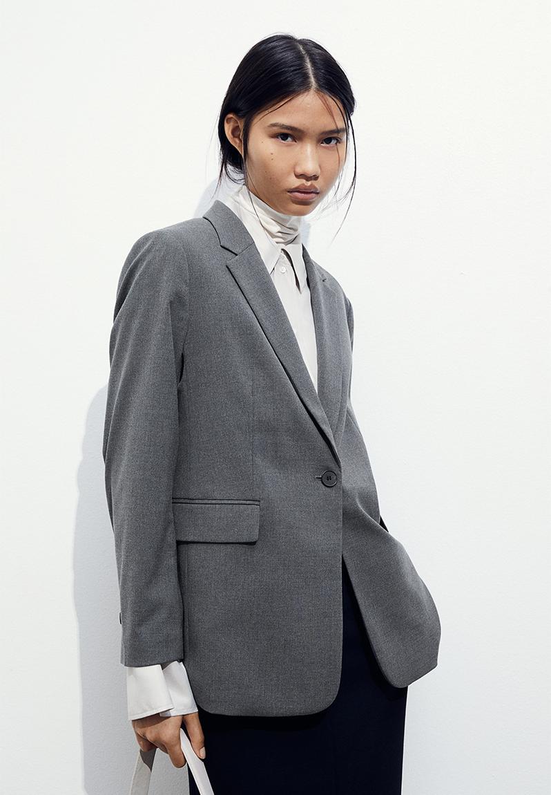 Single-breasted jacket - dark grey marl - 0935727057 H&M Jackets ...