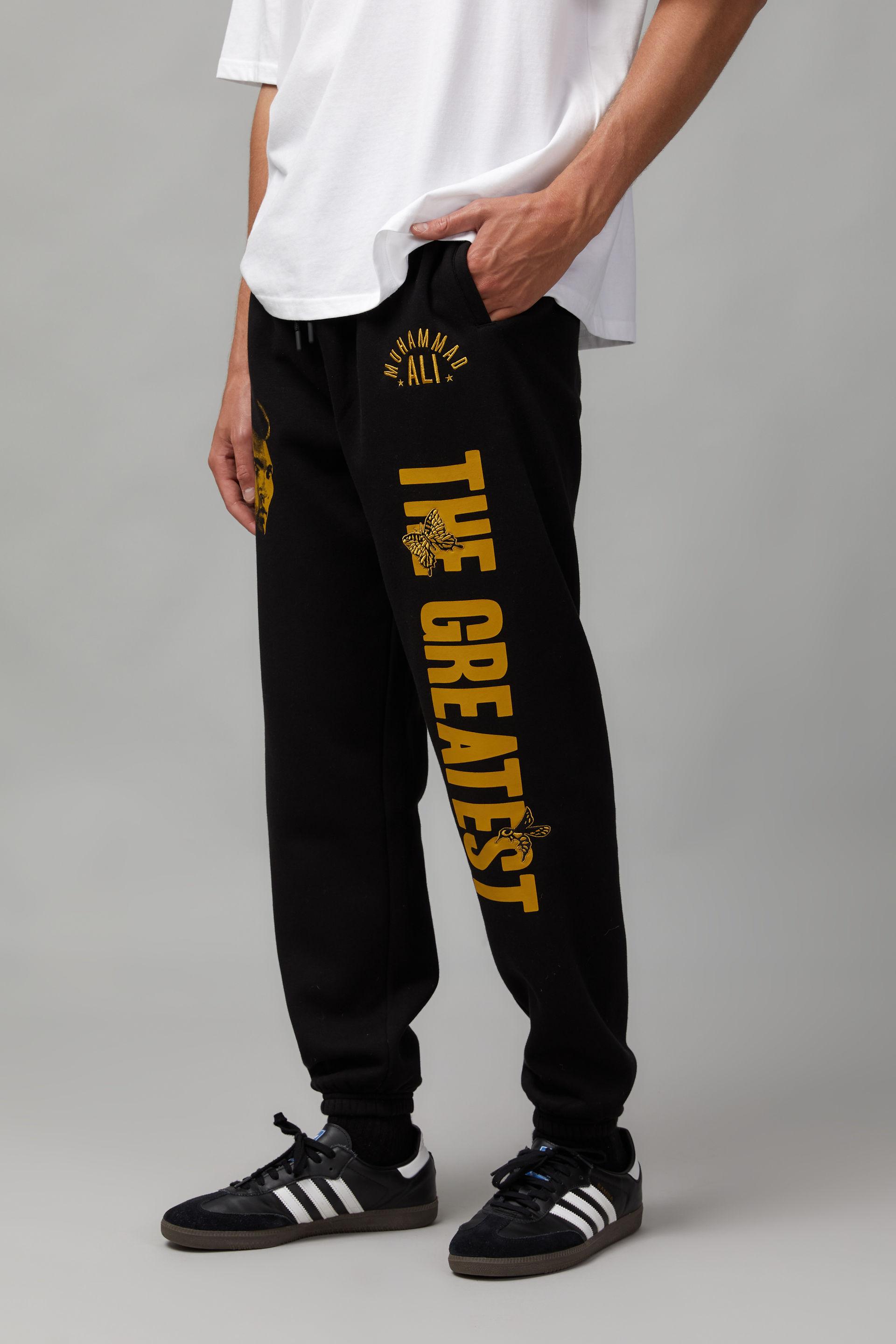 Muhammad ali track pant - lcn ali black/muhammad ali Factorie Pants ...