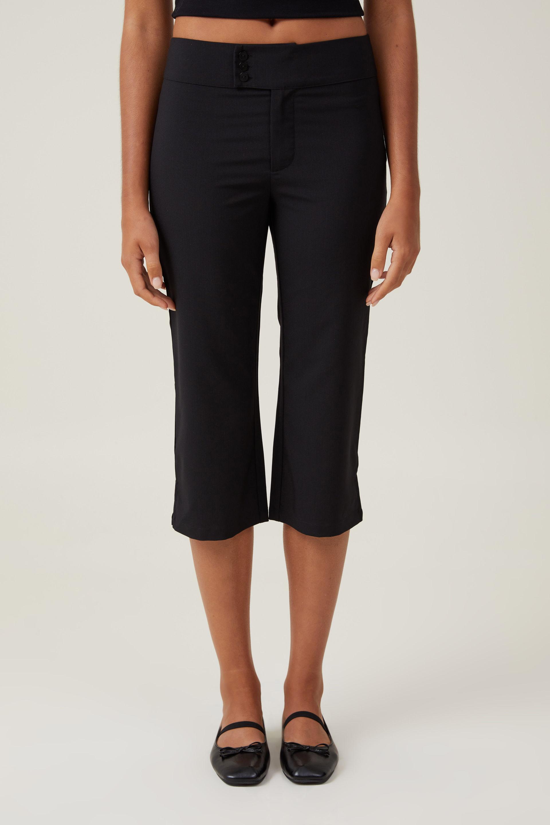 Cameron Capri Suiting Pant - Black