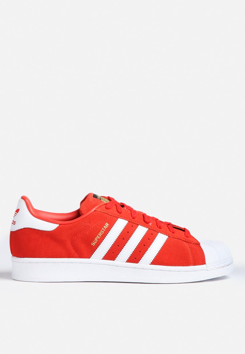 Superstar Suede - S75140 - Red / Ftwr White adidas Originals Sneakers ...
