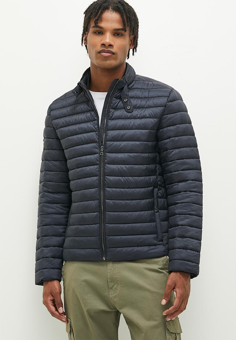 Lightweight short puffer coat - eclipse navy