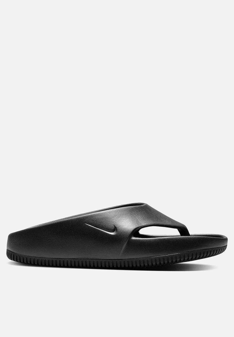 W nike calm flip flop - fd4115-001 - black/black