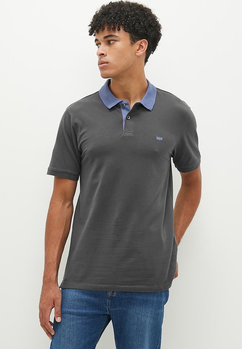 Slim housemark polo za pop collar - black Levi’s® T-Shirts & Vests ...