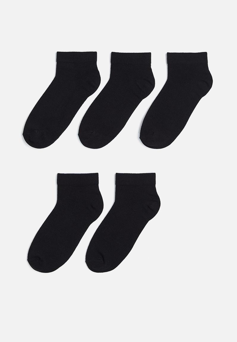 5-Pack cotton-blend socks - black - 0981634028 H&M Stockings & Socks ...