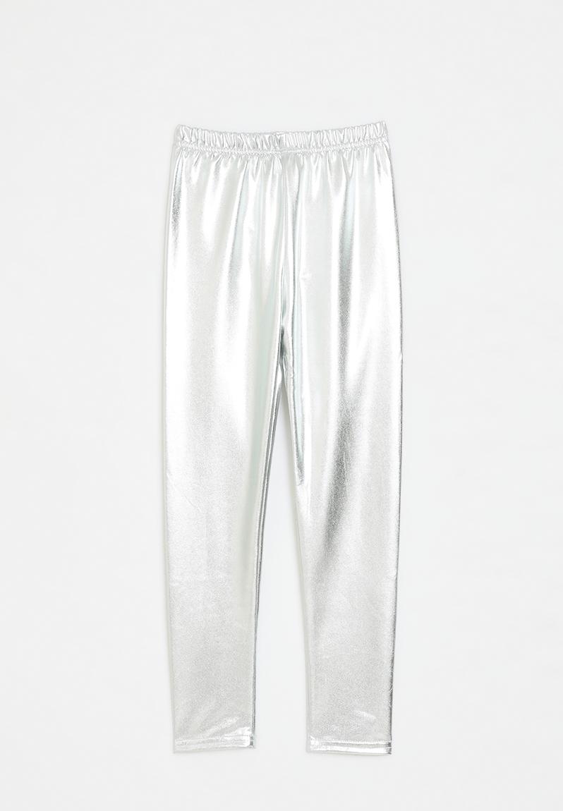 Metallic leggings - silver