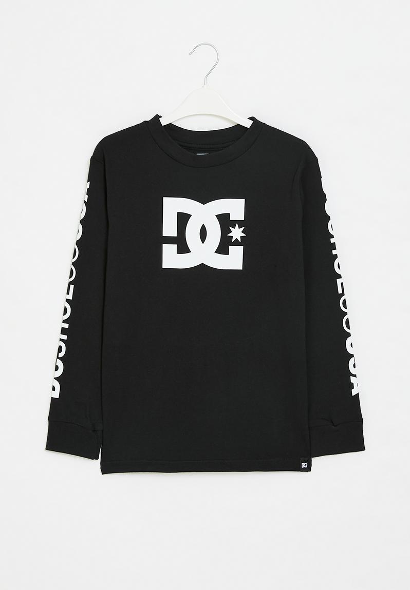 Dc star long sleeve boy - black,1