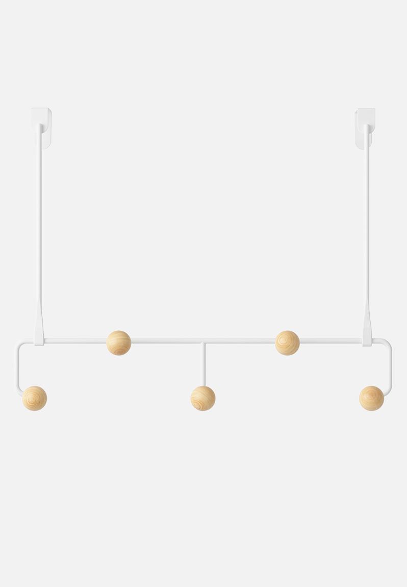 Estique 5 over the door hook - white