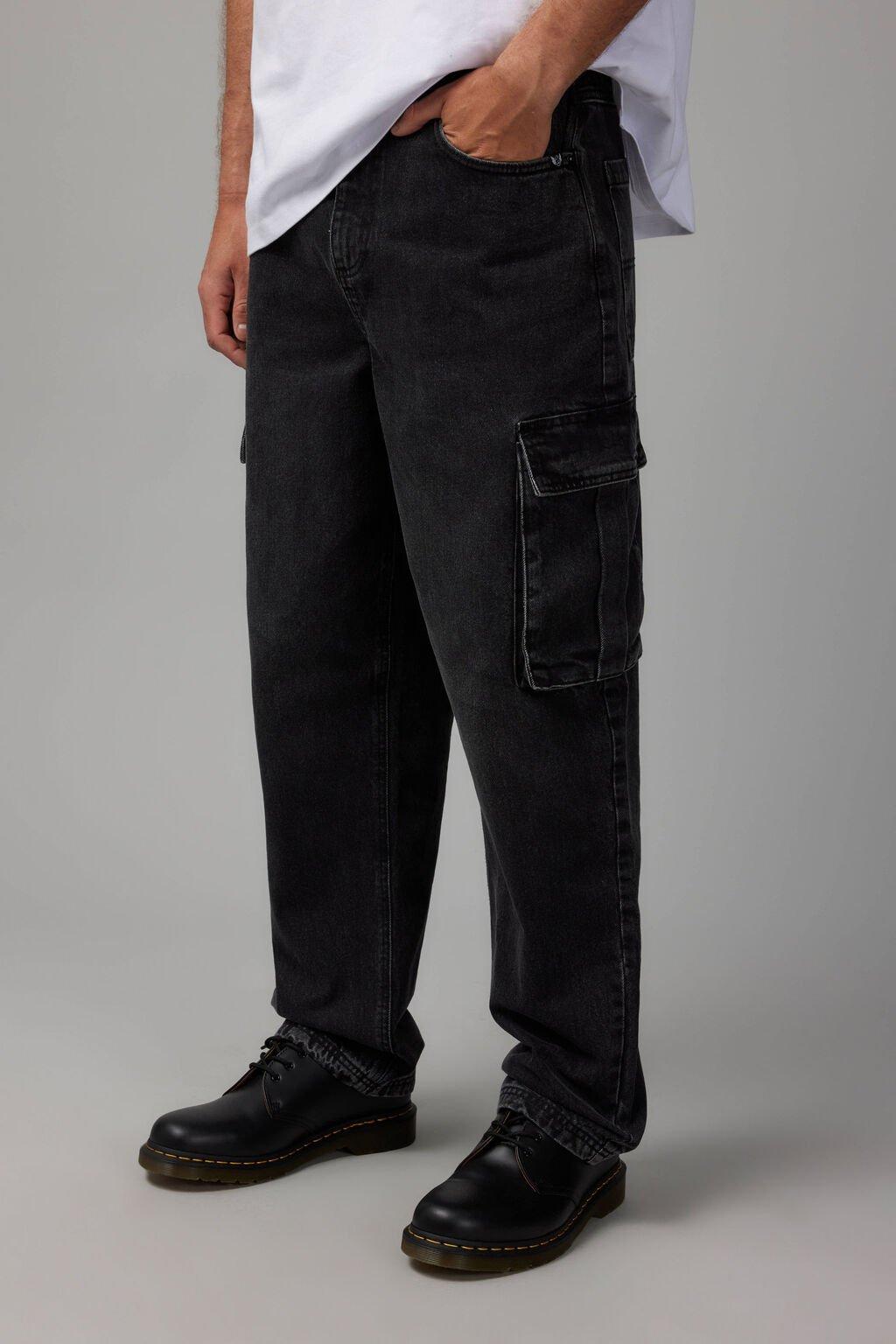 Half half baggy cargo jean - washed black Factorie Jeans | Superbalist.com