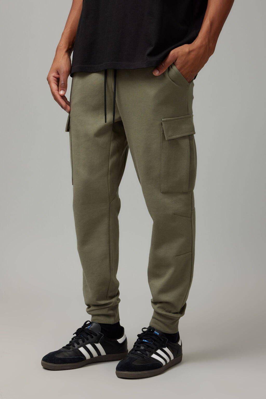 Slim cargo tech track pant - dusty khaki Factorie Pants & Chinos ...