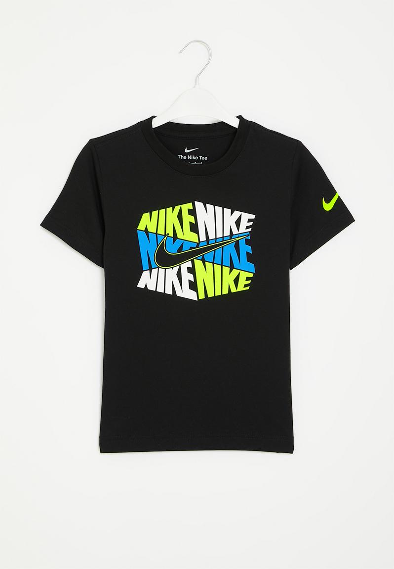 Nkb hexagon nike block ss tee - black Nike Tops | Superbalist.com