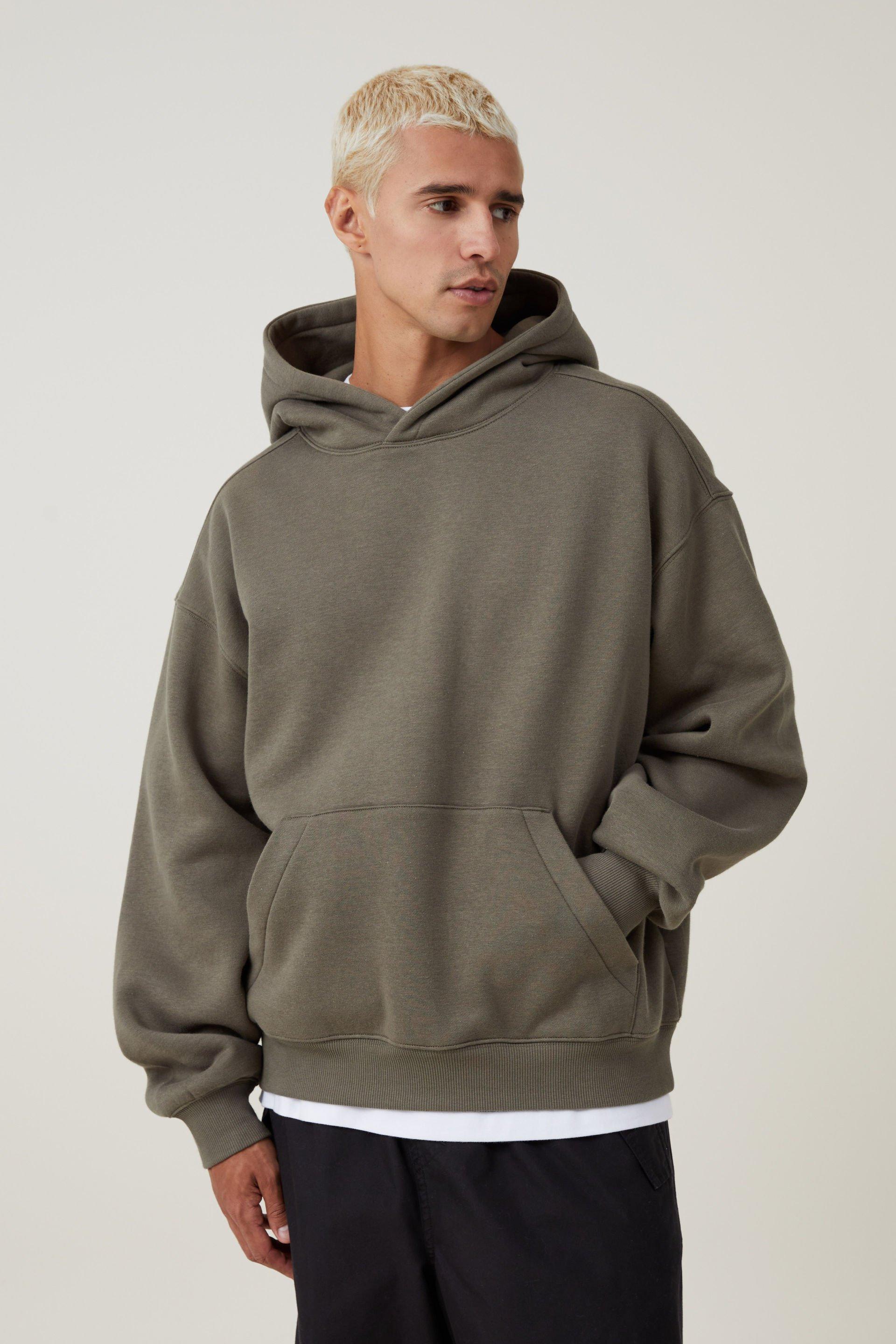 Box fit hoodie - military