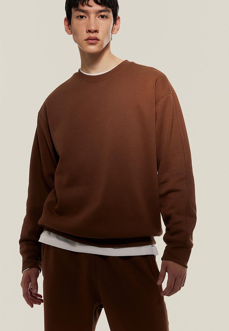Thermolite® loose fit sweatshirt - brown - 1116080006 H&M Hoodies ...