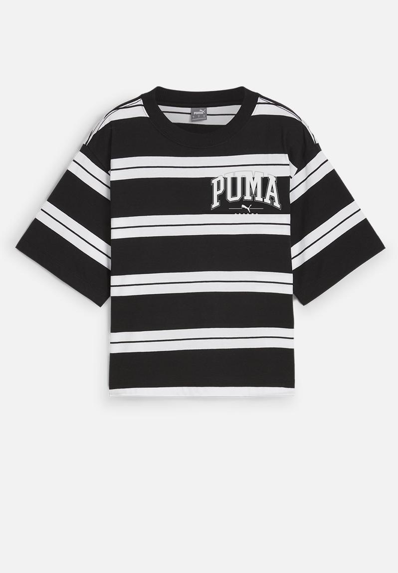 Puma Squad Stripe Tee - Puma Black