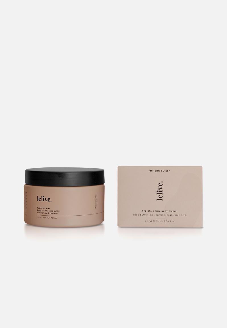 african butter hydrate + firm body cream