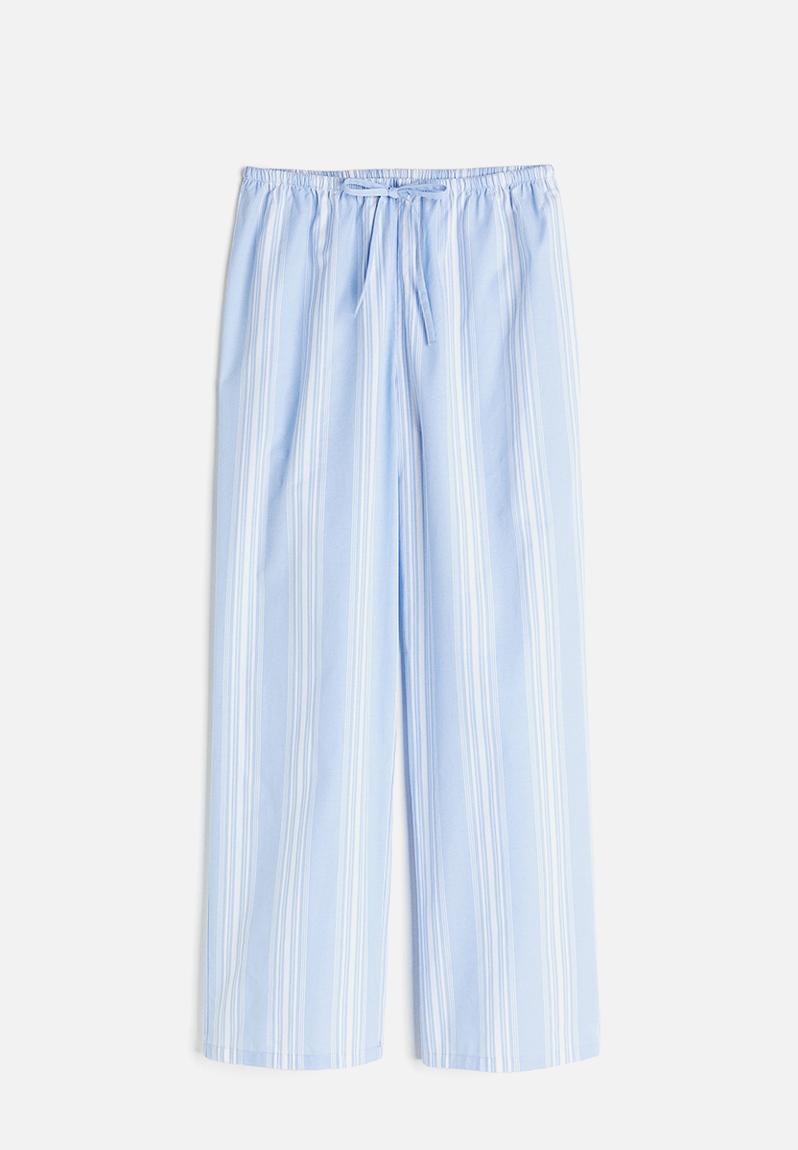 Pyjama bottoms - light blue/striped - 1213828001