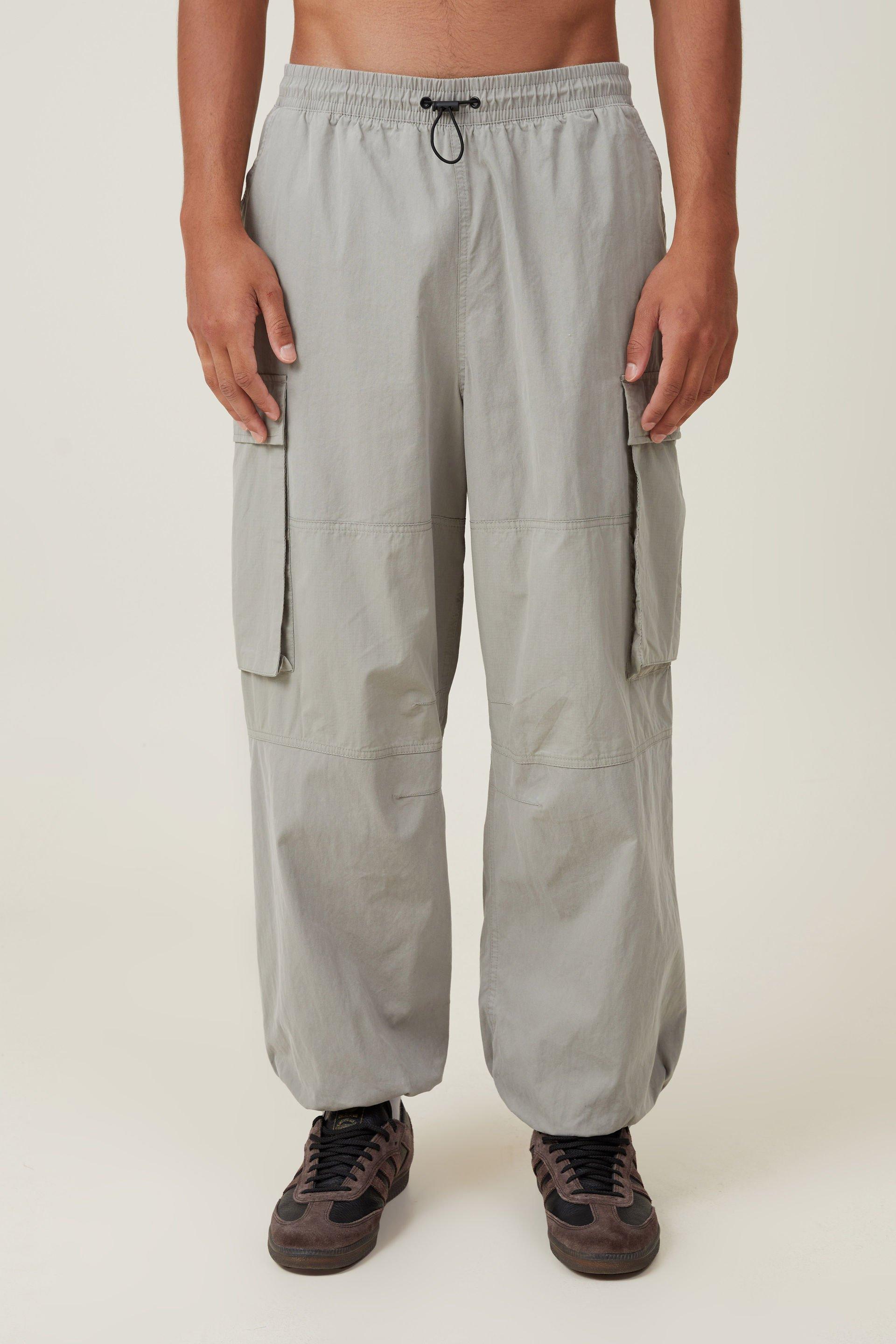 PARACHUTE SUPER BAGGY PANT - WASHED MILITARY KNEE PANEL
