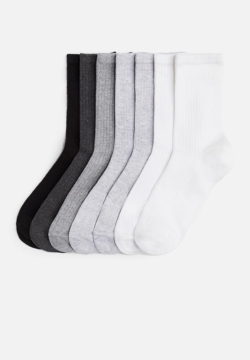 7-pack socks - white/grey marl - 0683001087