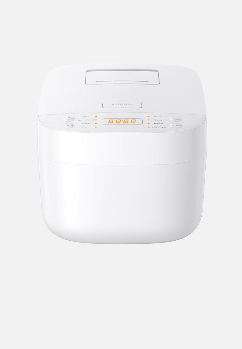 Smart multi functional rice cooker - white