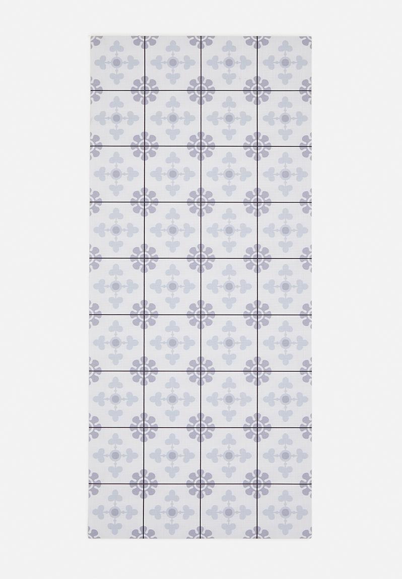 Vinyl Runner Tile Print - Blue