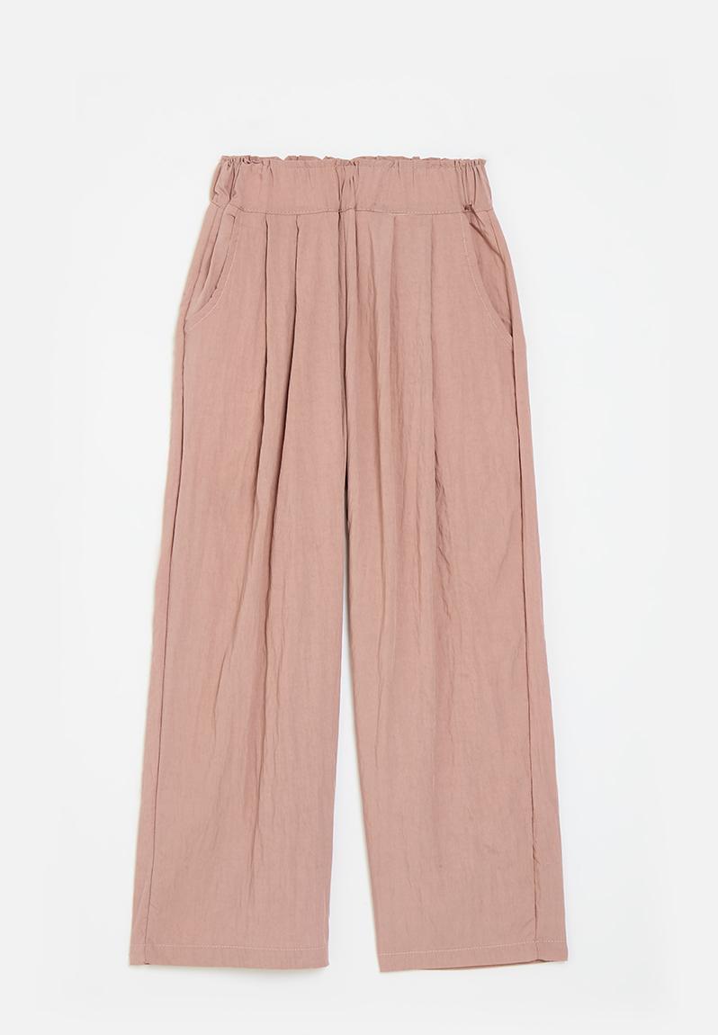 Cropped lounge pants - pink