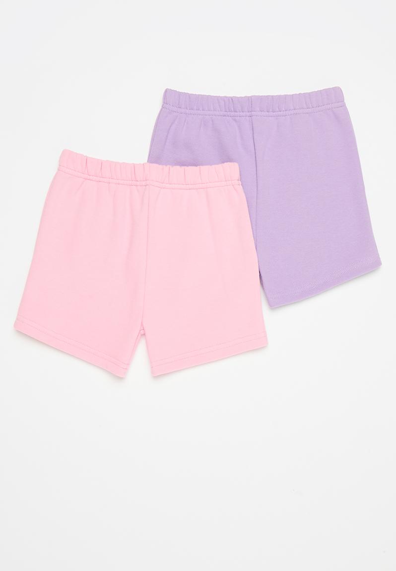 2 pack shorts-lilac & aop