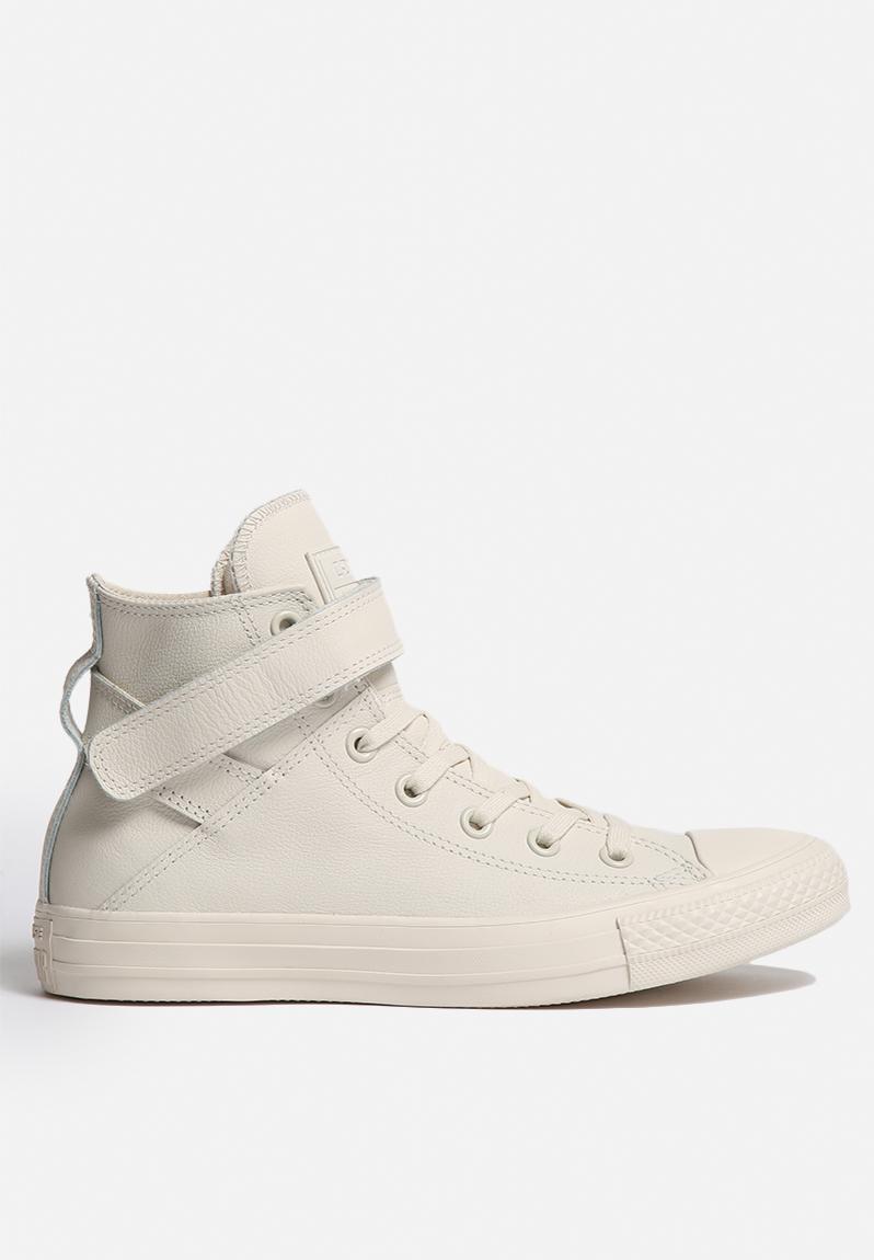 Converse CTAS Brea Mono Leather Hi - Parchment Converse Sneakers ...