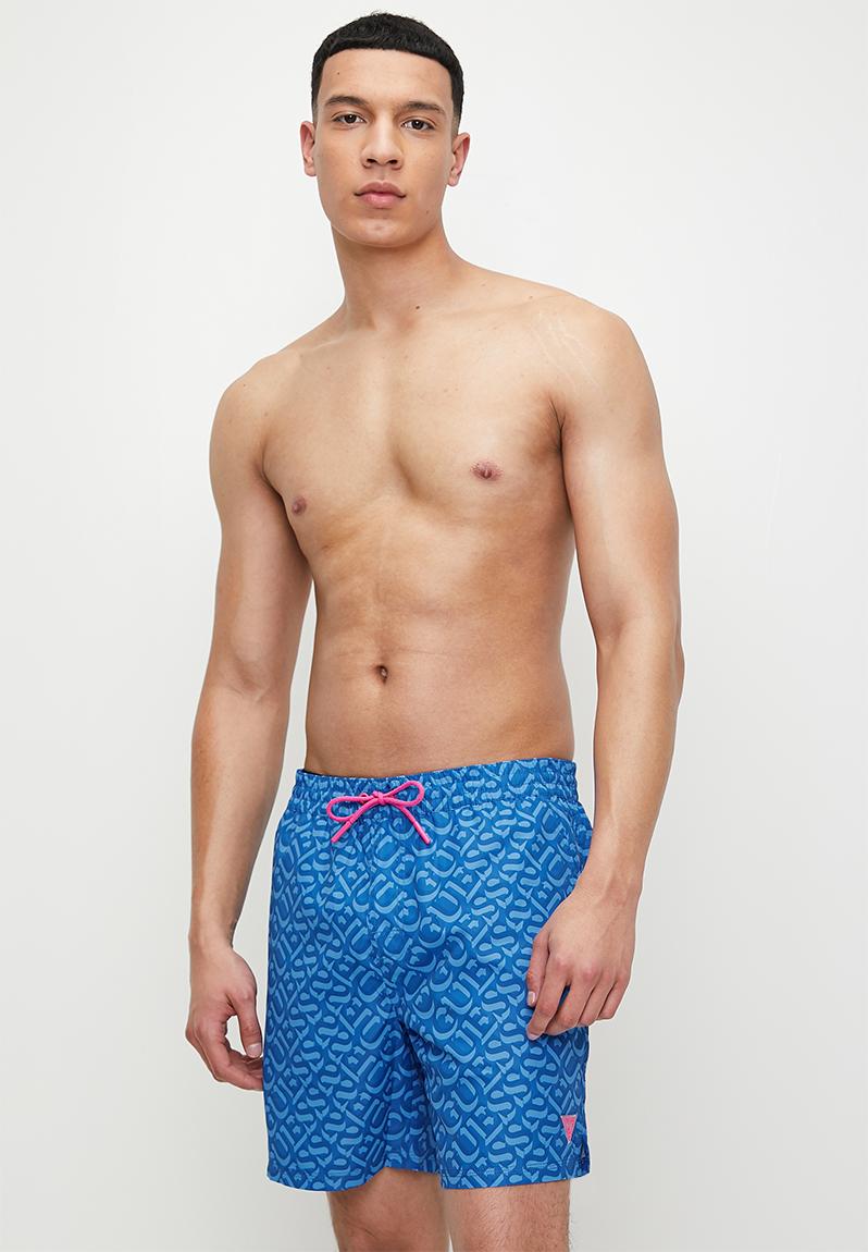 Swim trunk medium guess - blue