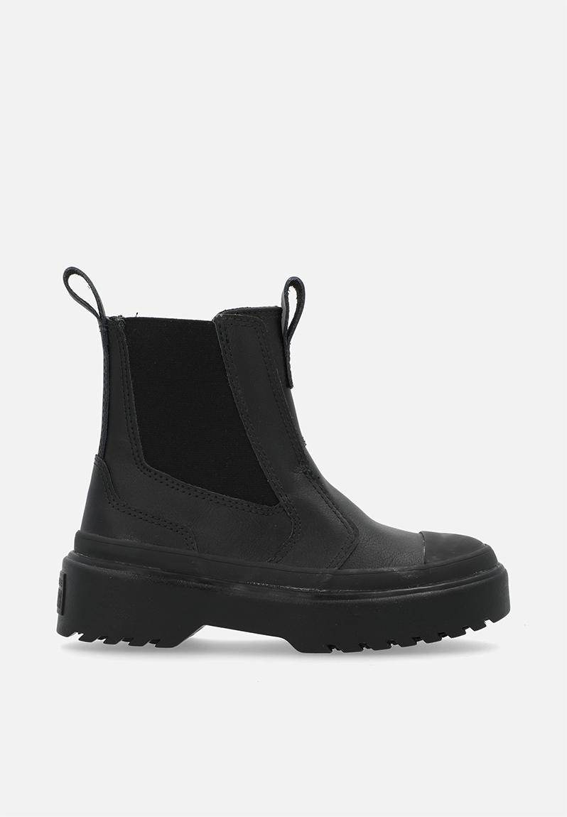 Chuck taylor all star lugged leather chelsea boot - black/black/black1