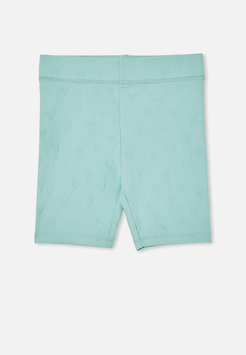 Hailey bike short - barber blue/hearts